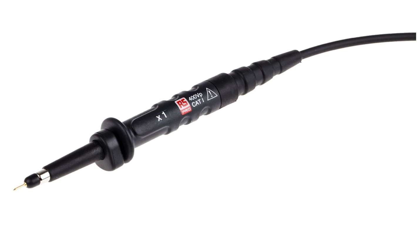 RS PRO Oscilloscope Probe, Passive Type, 25MHz, 1:1, BNC Connector | RS