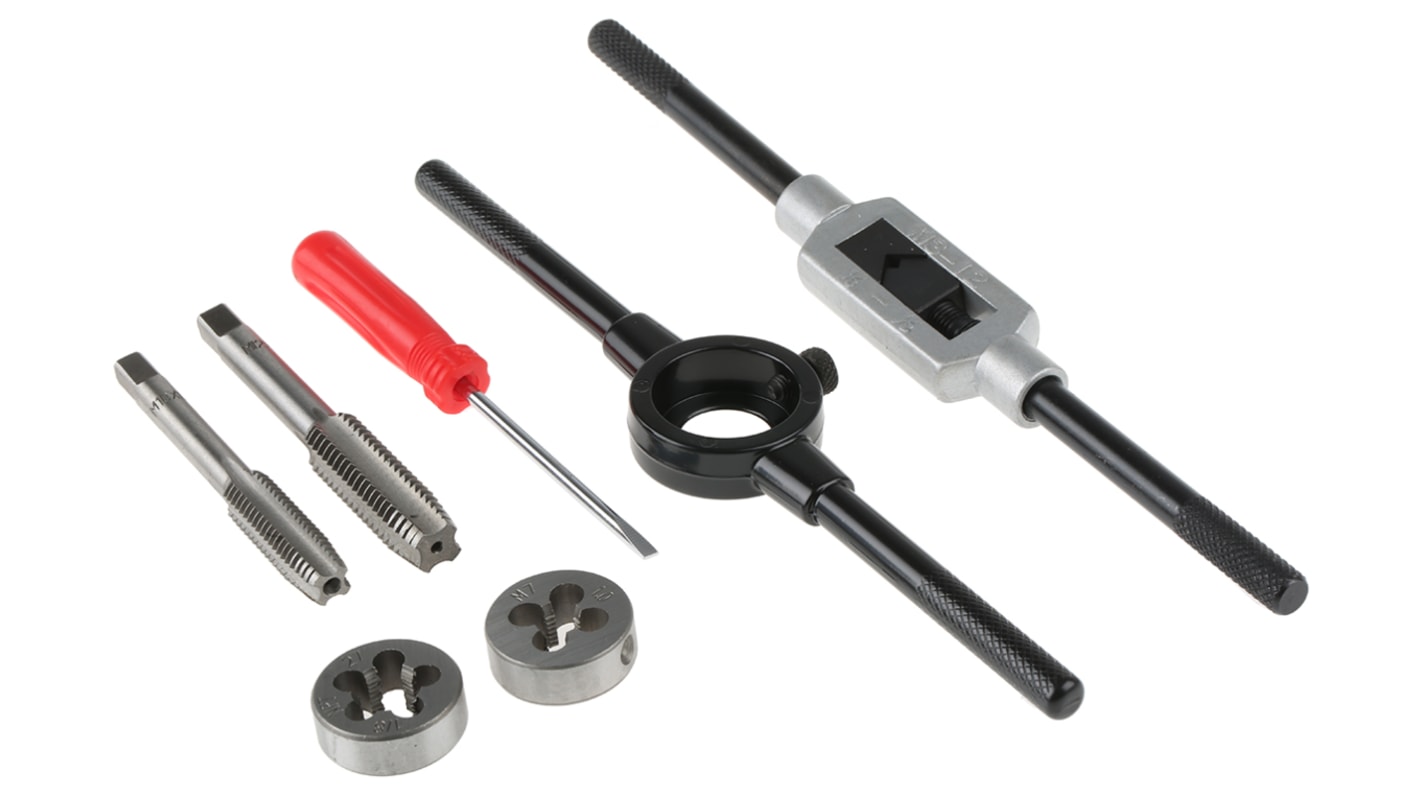 T4032 | CK 21-Piece Carbon Steel Thread Tap & Die Set, 1/8 in NPT - 1/8 ...