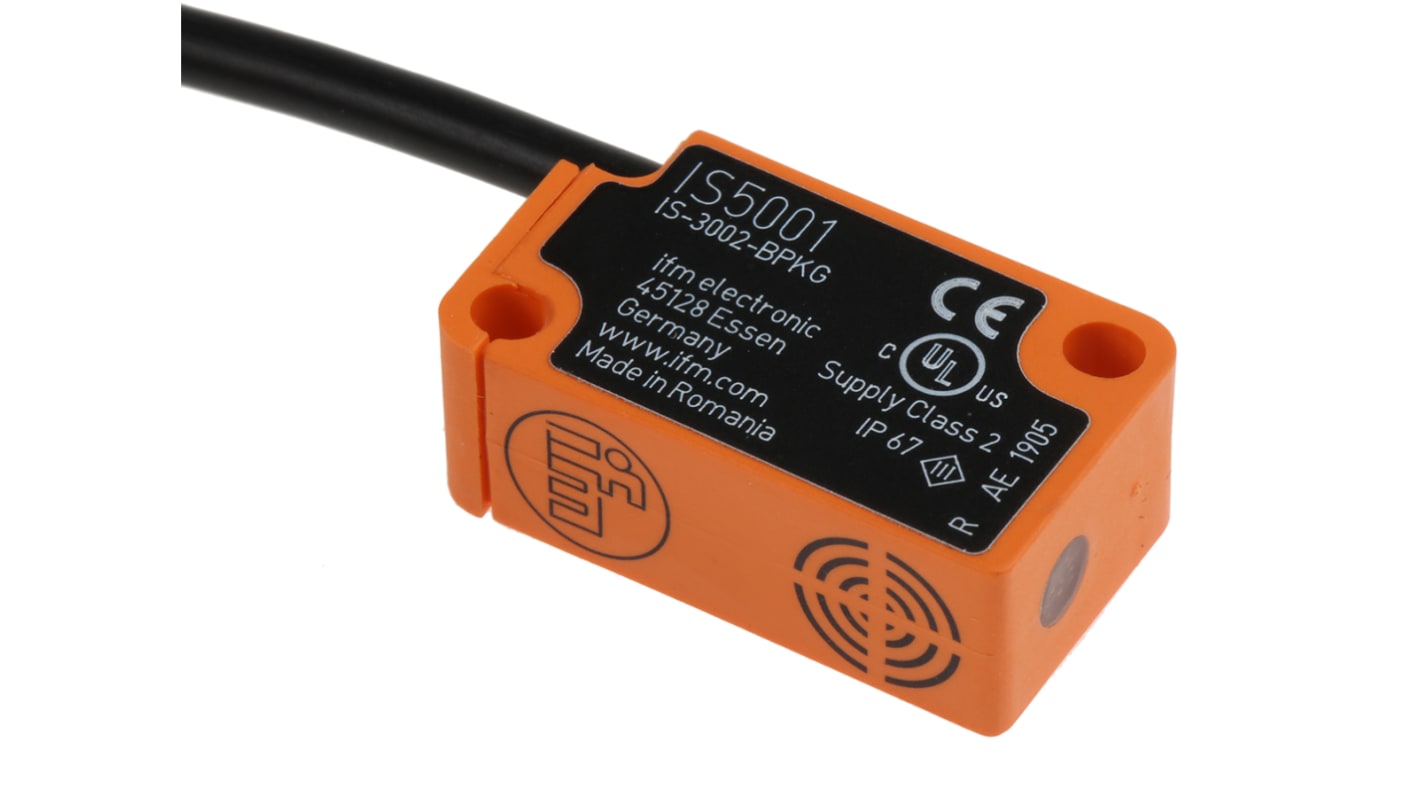 IS5001 | ifm electronic Inductive Block-Style Proximity Sensor, 2 mm ...