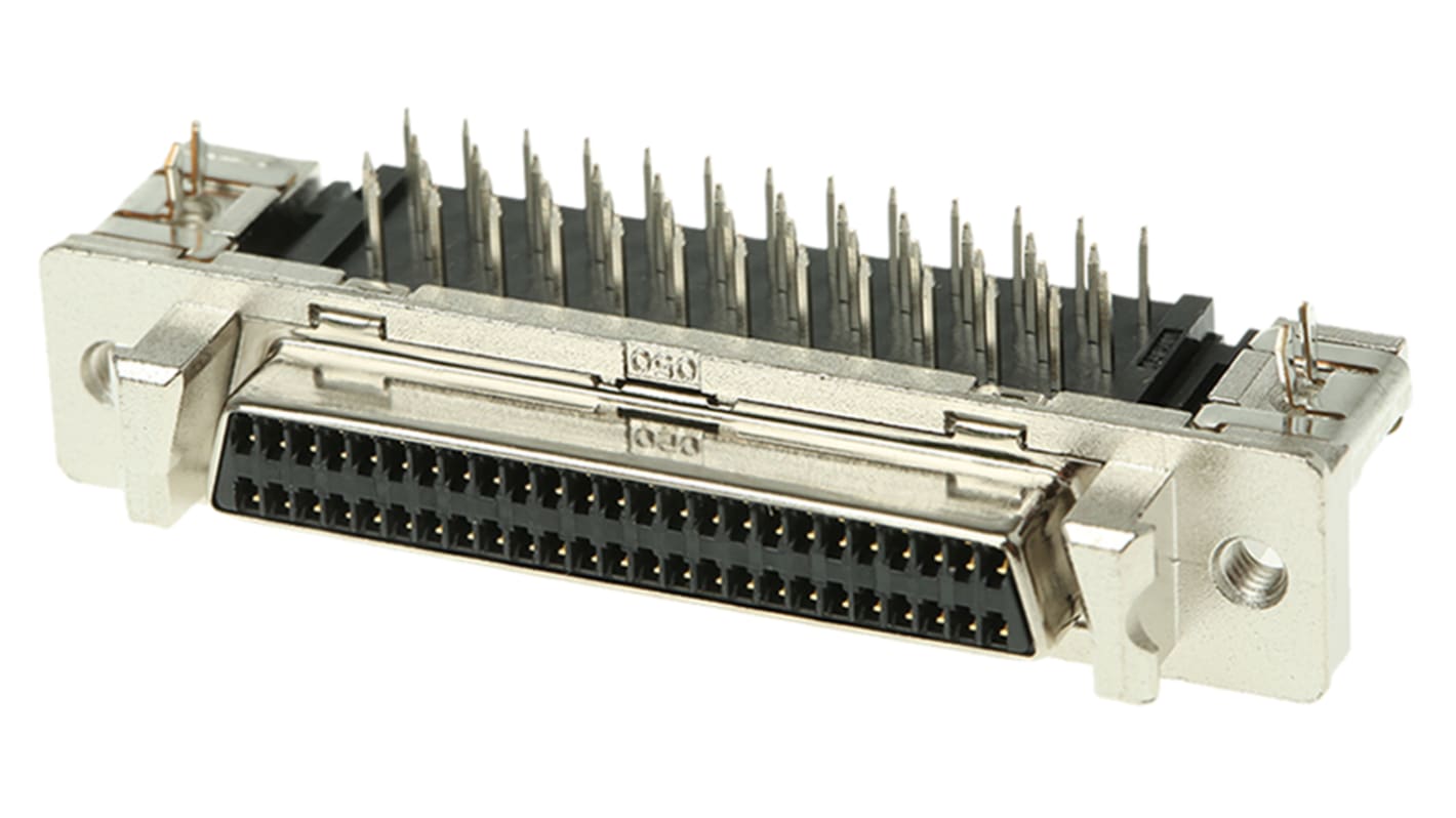 60010505140 | Harting Female 50 Pin Right Angle Through Hole SCSI ...