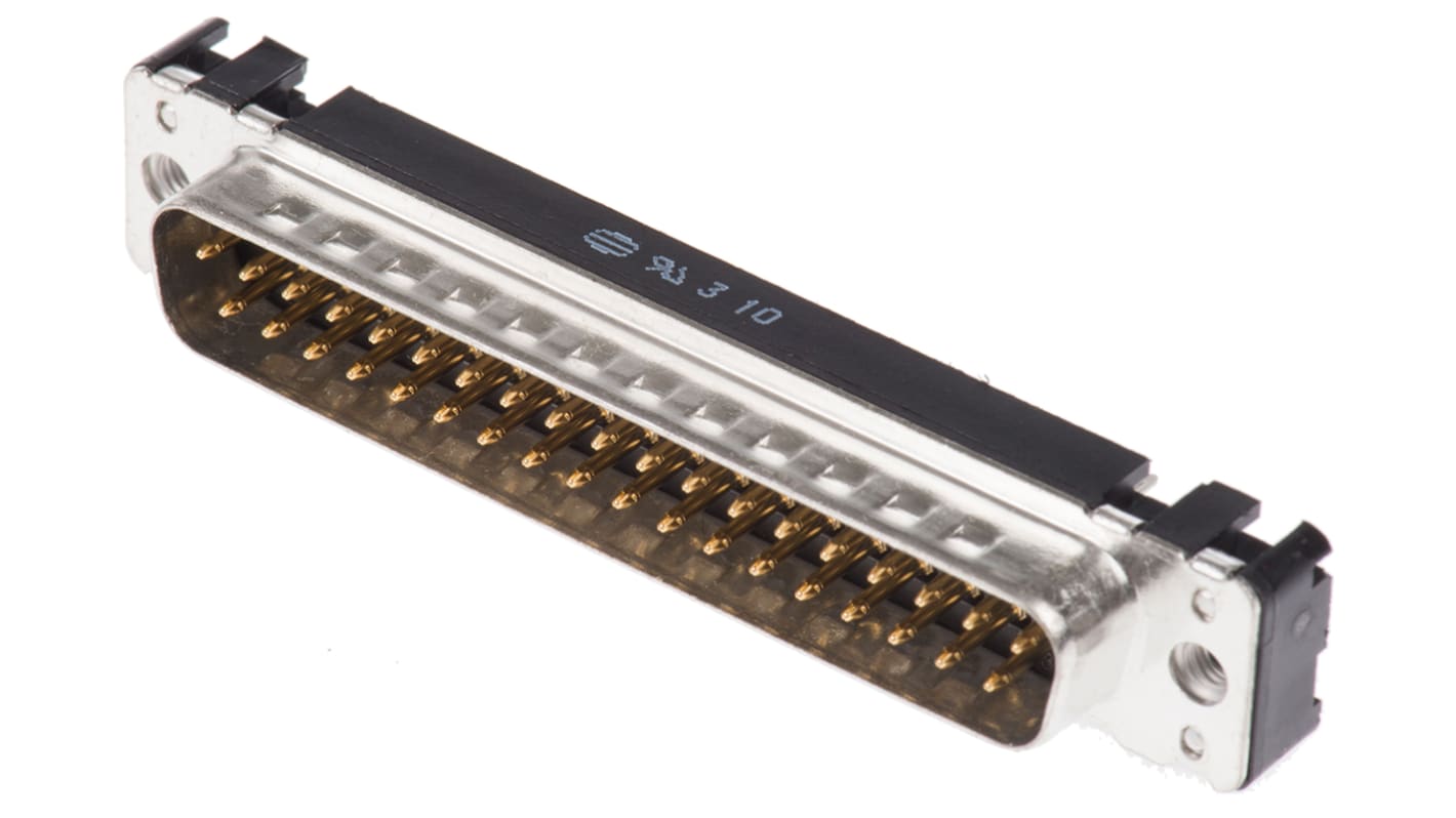 09654217701 | Harting 37 Way Through Hole D-sub Connector Plug, 2.76mm ...