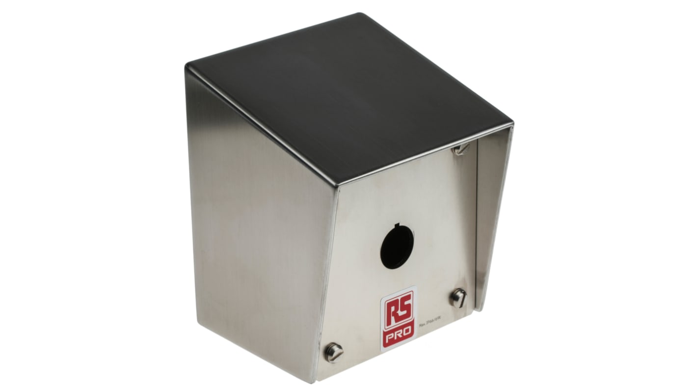 RS PRO Stainless Steel Push Button Enclosure - 1 Hole 22mm Diameter | RS
