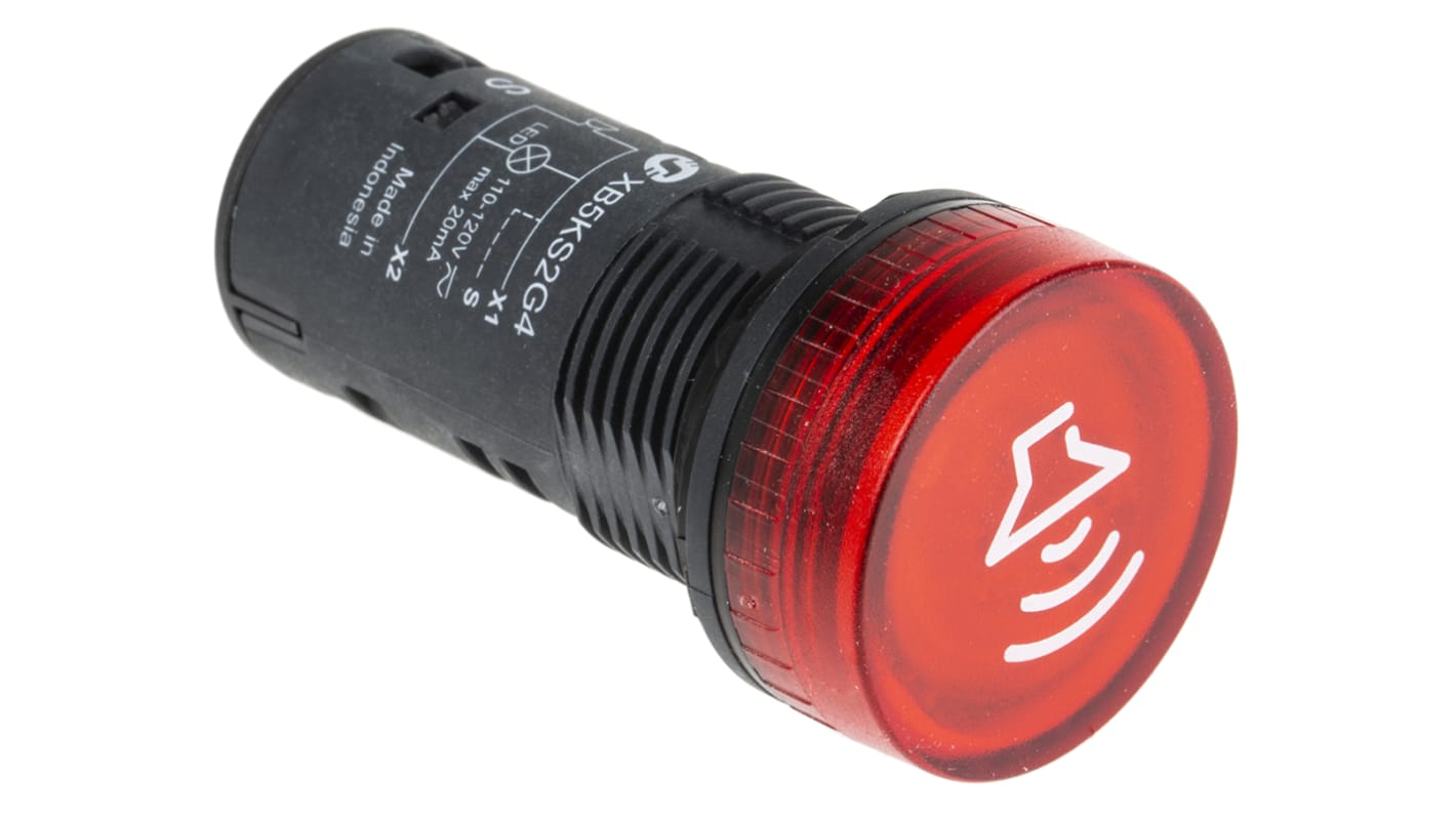 XB5KS2G4 | Schneider Electric Harmony XB5 Series Red Buzzer Beacon, 110 ...