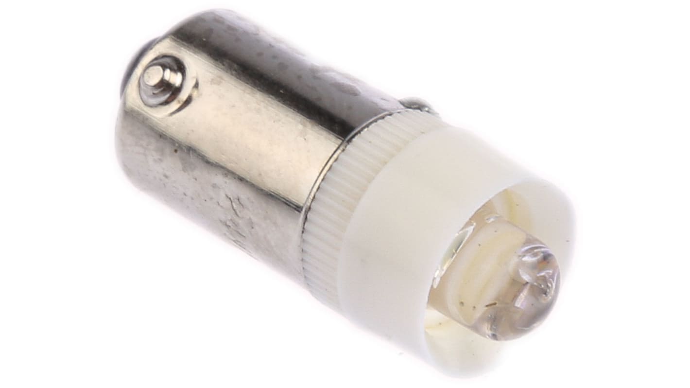 LE-BA9S-24W | JKL Components White LED Indicator Lamp, 24V ac/dc, BA9s ...