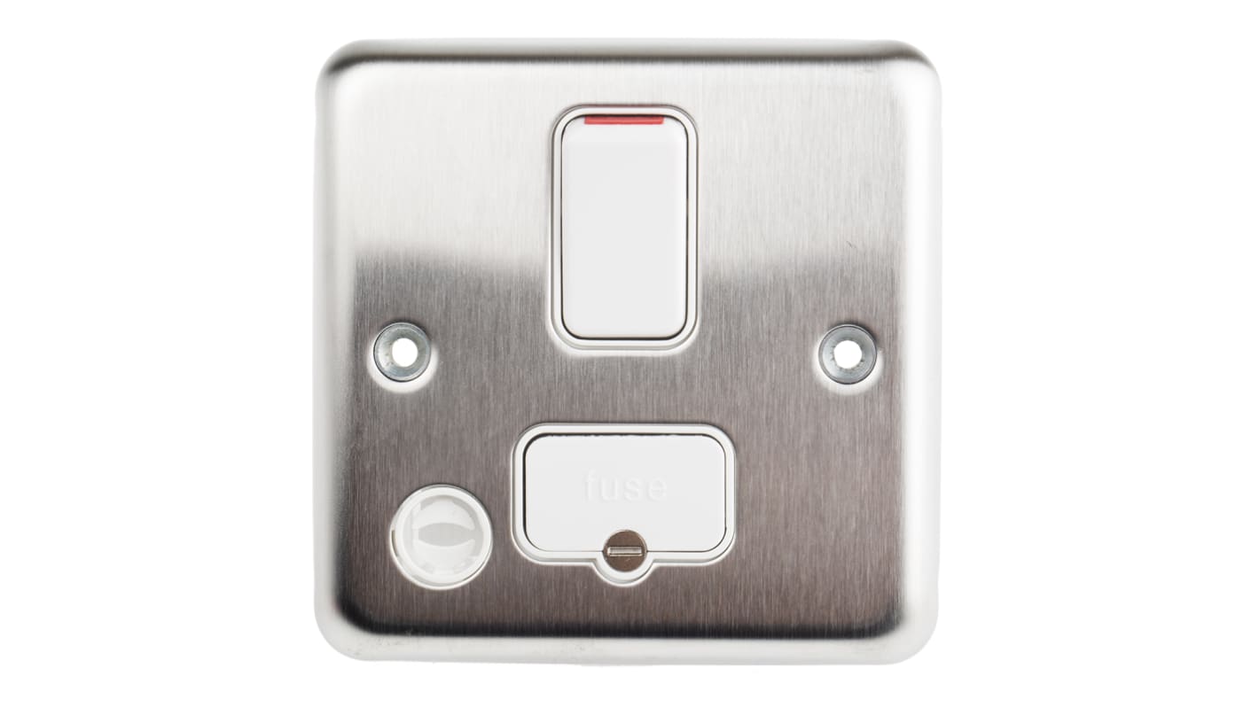 K931BSS | MK Electric 13A, 2 Gang Switched Fused Spur | RS
