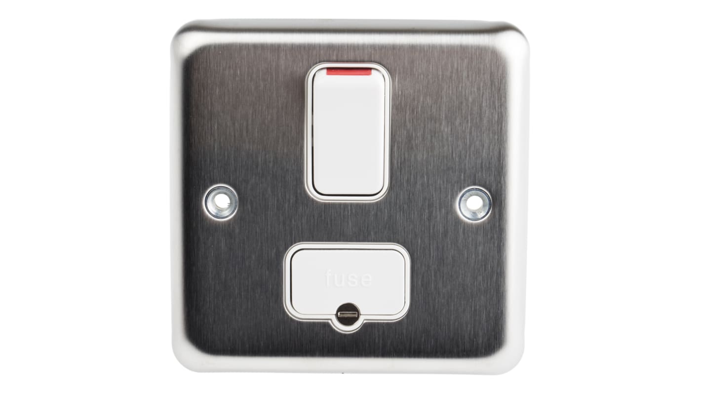 K941BSS | MK Electric 13A, 2 Gang Switched Fused Spur | RS