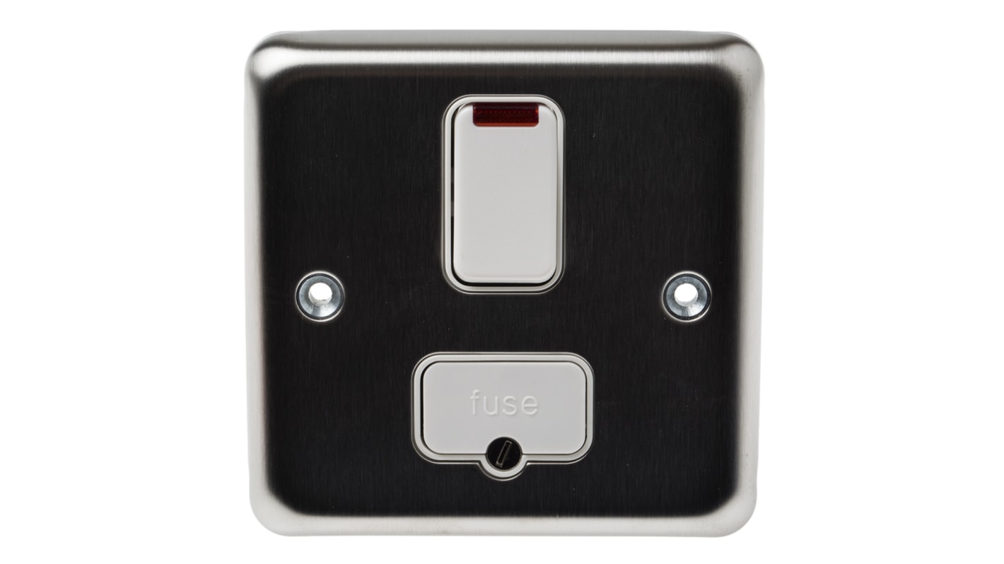 K961BSS | MK Electric 13A, 2 Gang Switched Fused Spur | RS