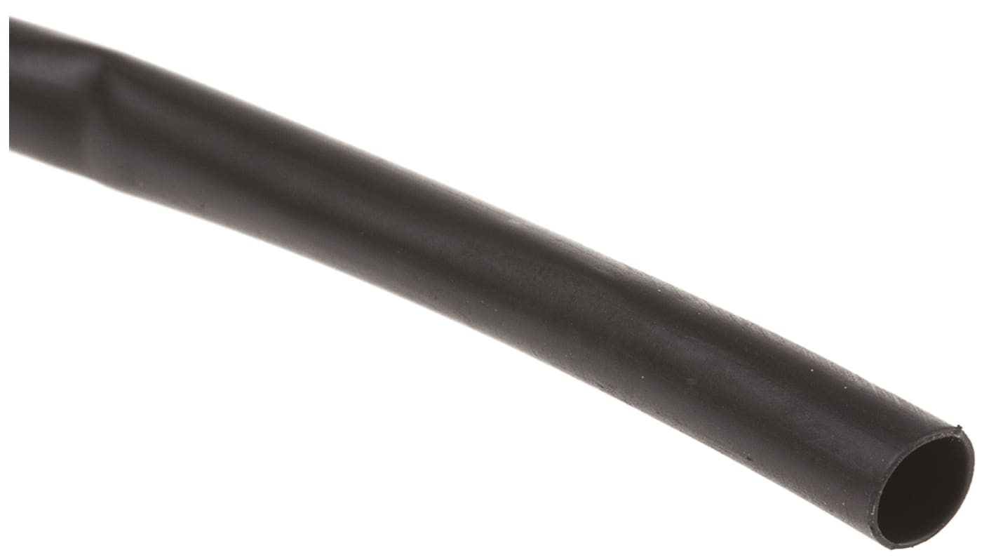 LSTT-R-3.2-0 | TE Connectivity Heat Shrink Tubing, Black 3.2mm Sleeve Dia. x 10m Length 2:1 ...