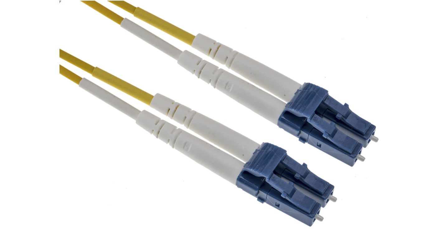 RS PRO LC to LC Simplex Single Mode OS1, OS2 Fibre Optic Cable, 900μm ...