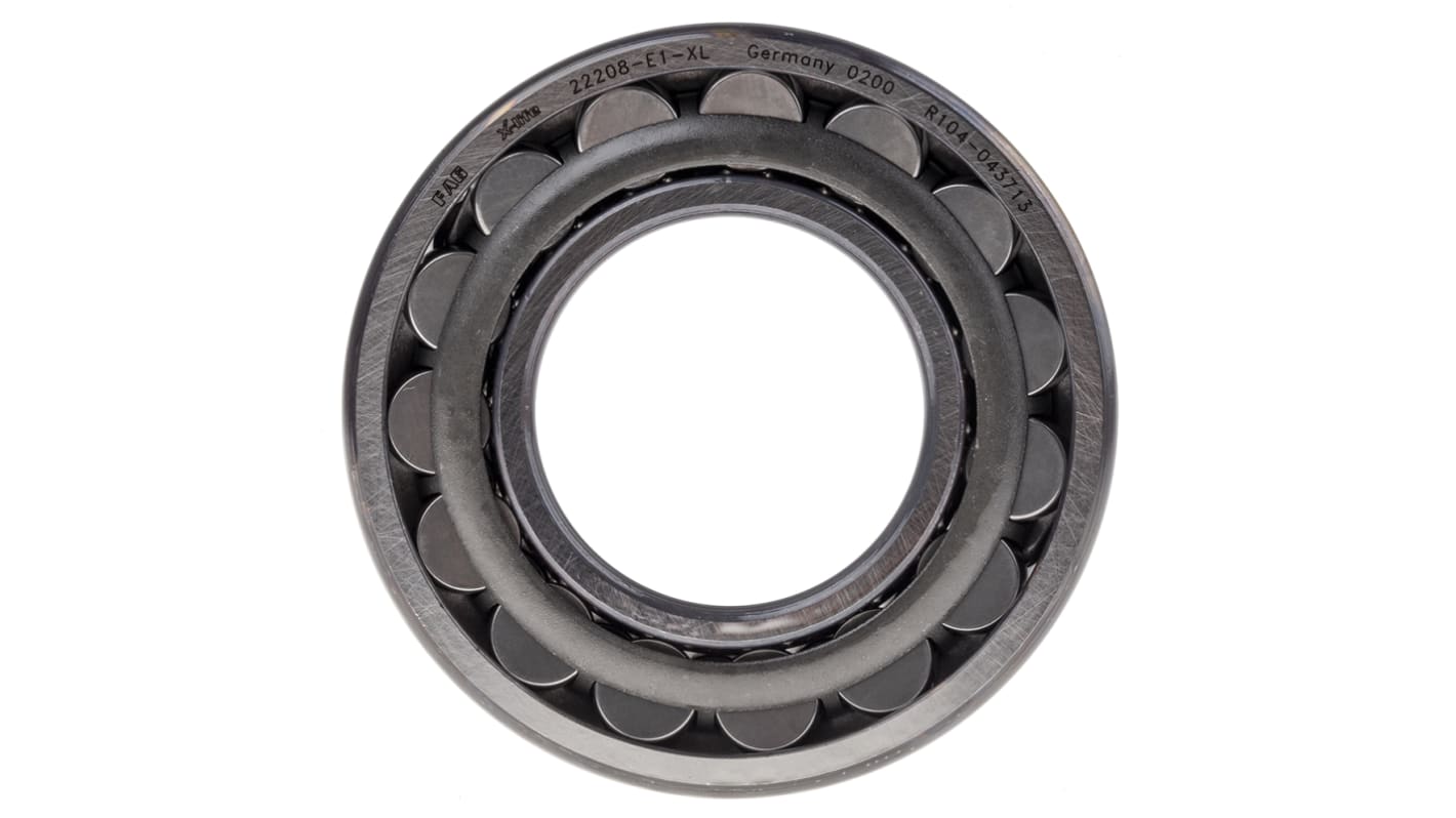 FAG 22208-E1-XL 40mm Bore Spherical Bearing, 91000N Radial Load Rating ...