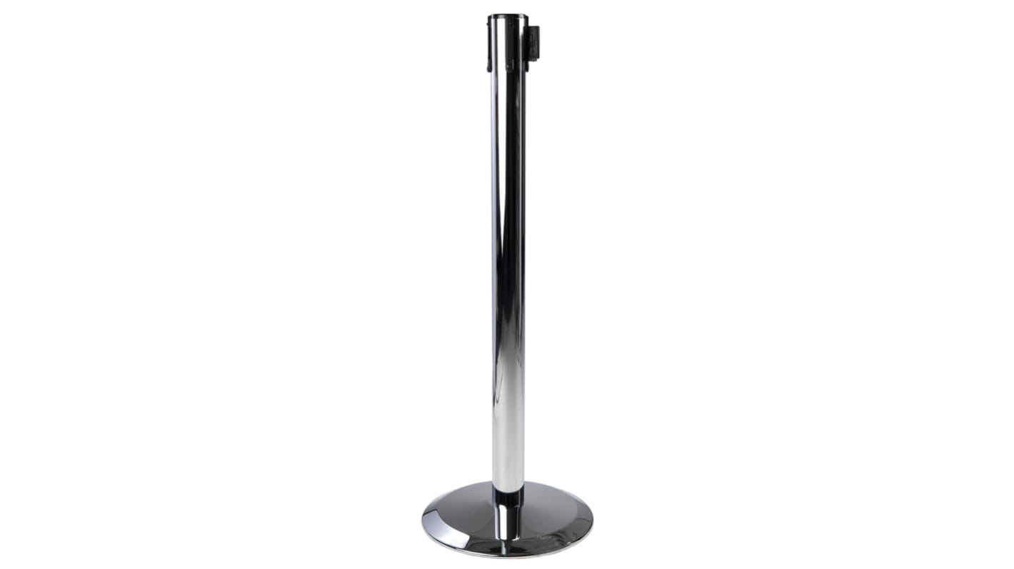 889U-1P-R5 | Tensator Black, Silver Retractable Barrier, 2.3m, Red Tape ...