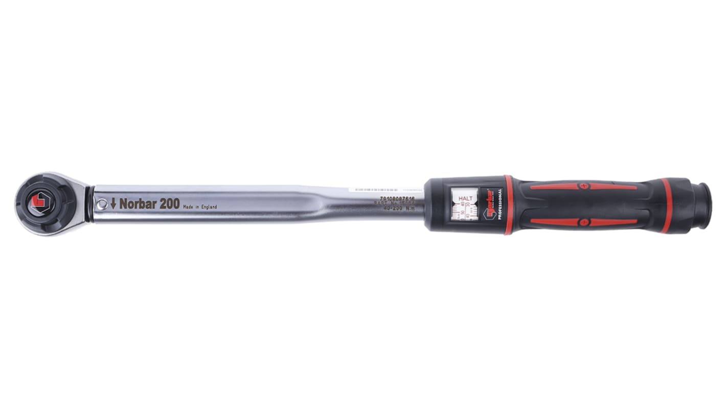 15004 | Norbar Torque Tools Click Torque Wrench, 40 → 200Nm, 1/2 in ...