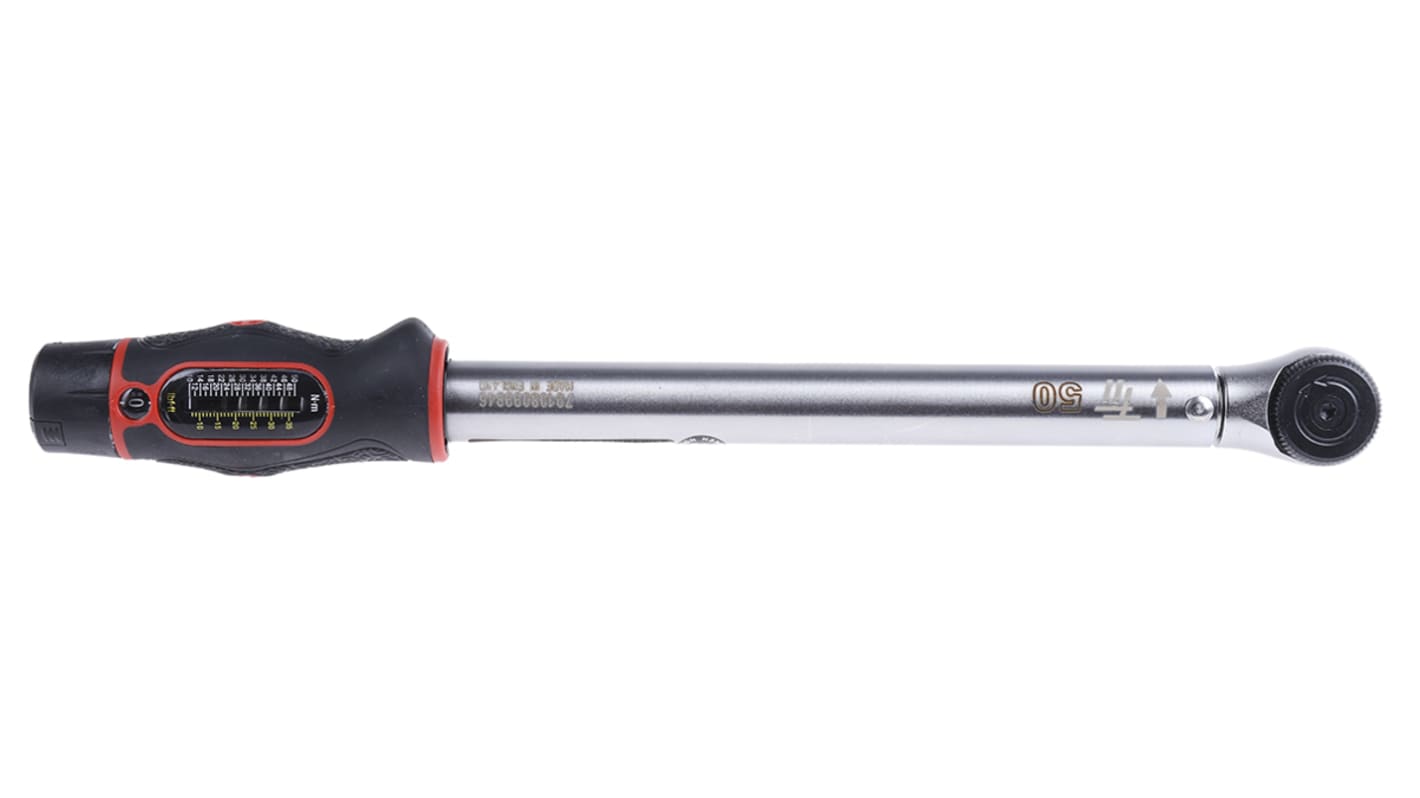 13841 | Norbar Torque Tools Click Torque Wrench, 10 → 50Nm, 3/8 in ...