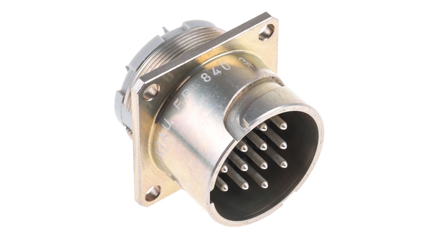 84031132 | Souriau Circular Connector, 12 Contacts, Panel Mount, Socket ...
