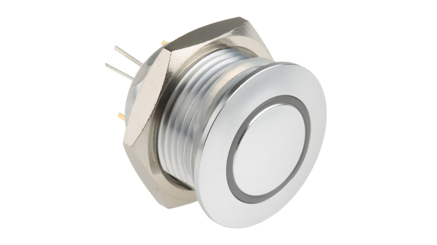 RS PRO Illuminated Push Button Switch, Momentary, Panel Mount, 16mm ...