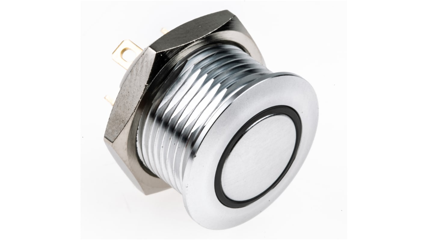 RS PRO Illuminated Momentary Push Button Switch, Panel Mount, SPST ...