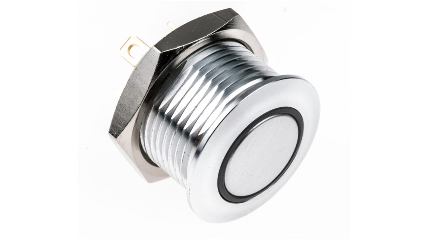RS PRO Illuminated Push Button Switch, Momentary, Panel Mount, 16mm ...