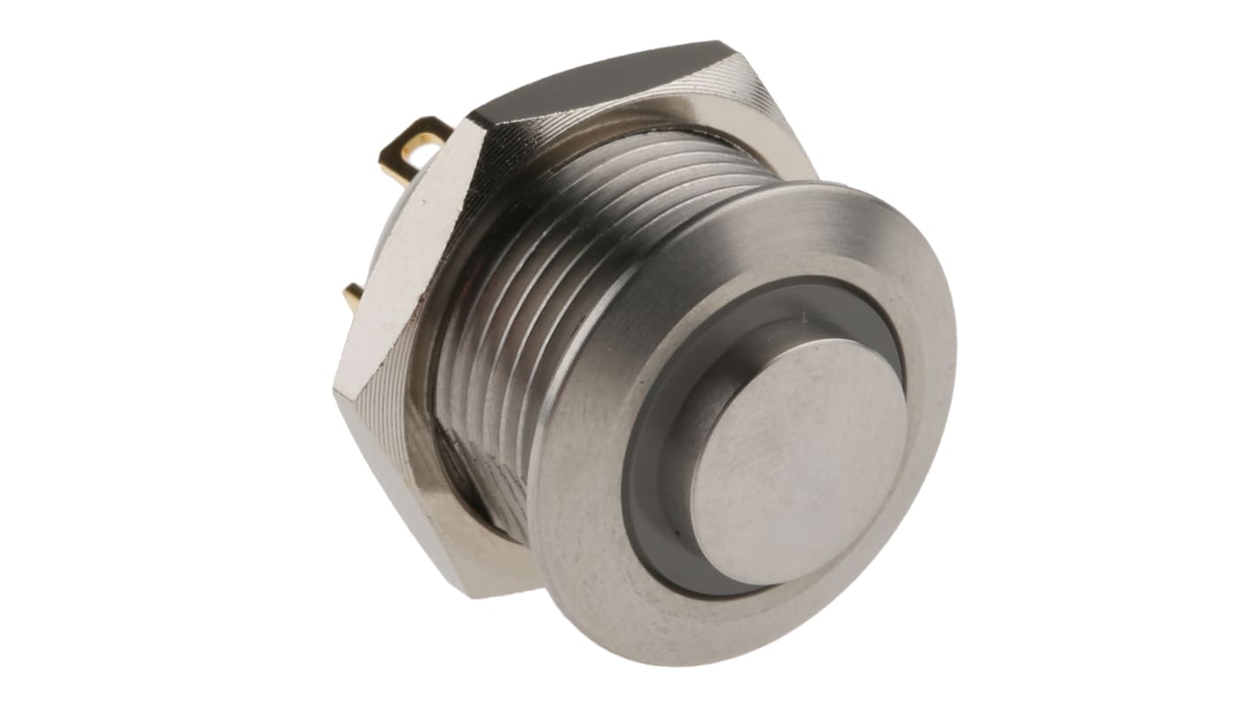 RS PRO Illuminated Push Button Switch, Momentary, Panel Mount, 16mm ...