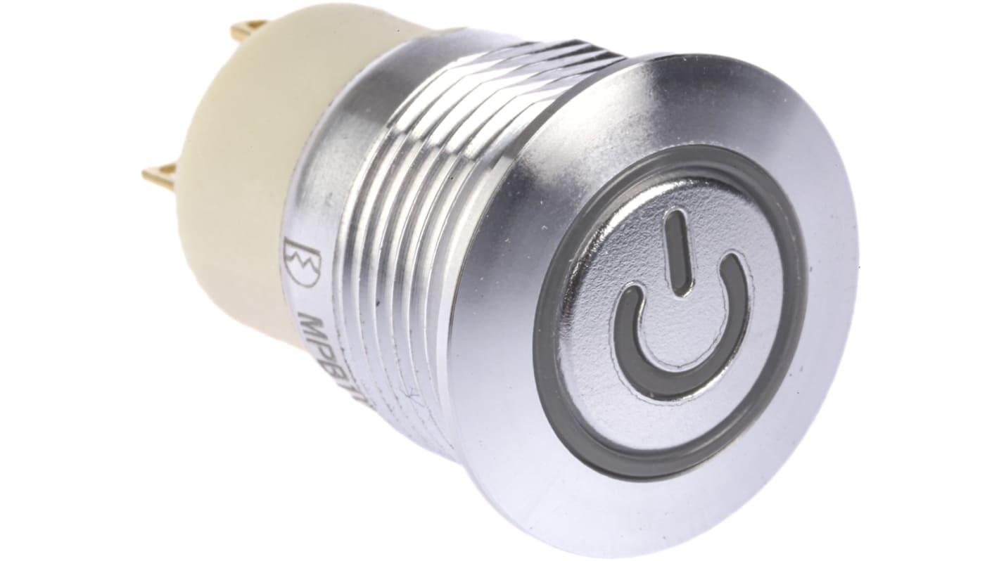 RS PRO Illuminated Push Button Switch, Latching, Panel Mount, 16mm ...