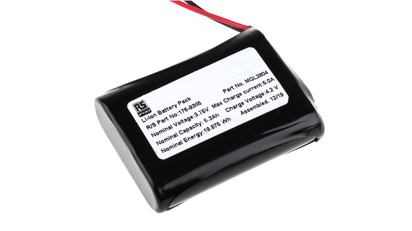 RS PRO Rechargeable Battery Pack - Pack of 1 | RS