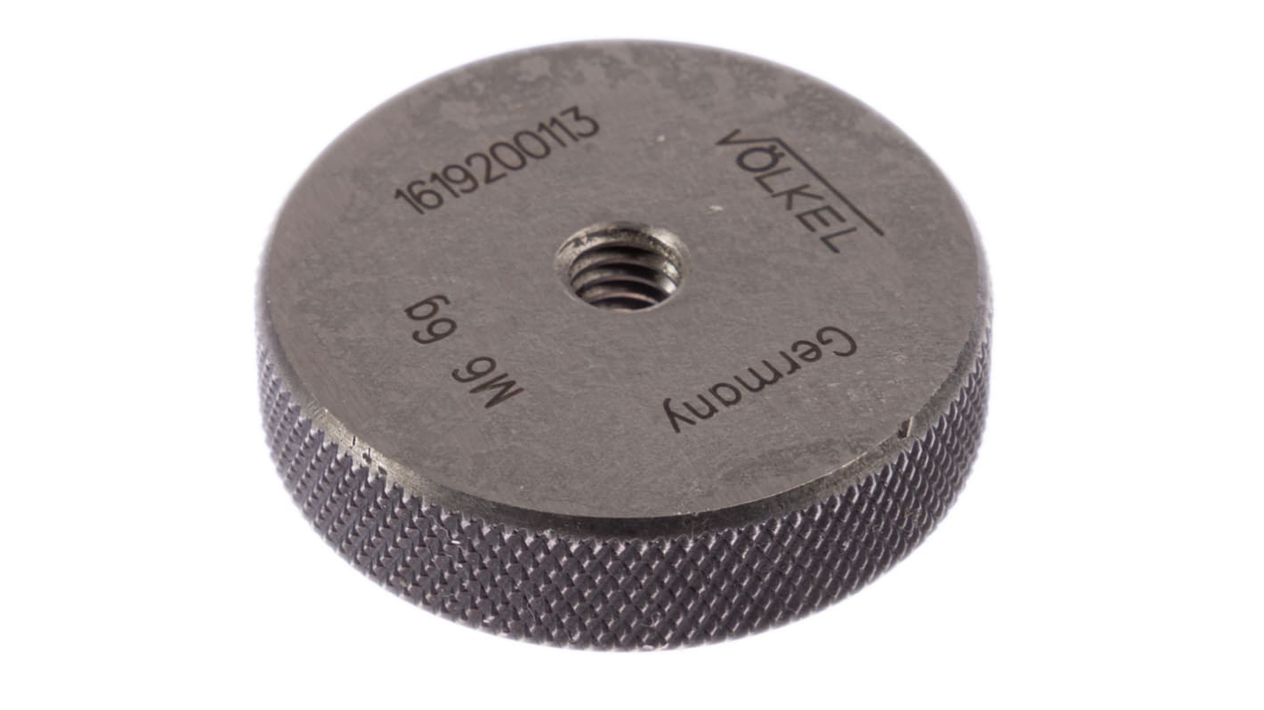 16192 | Volkel M6 x 1 Ring Thread Gauge Ring Gauge, 1.0mm Pitch ...