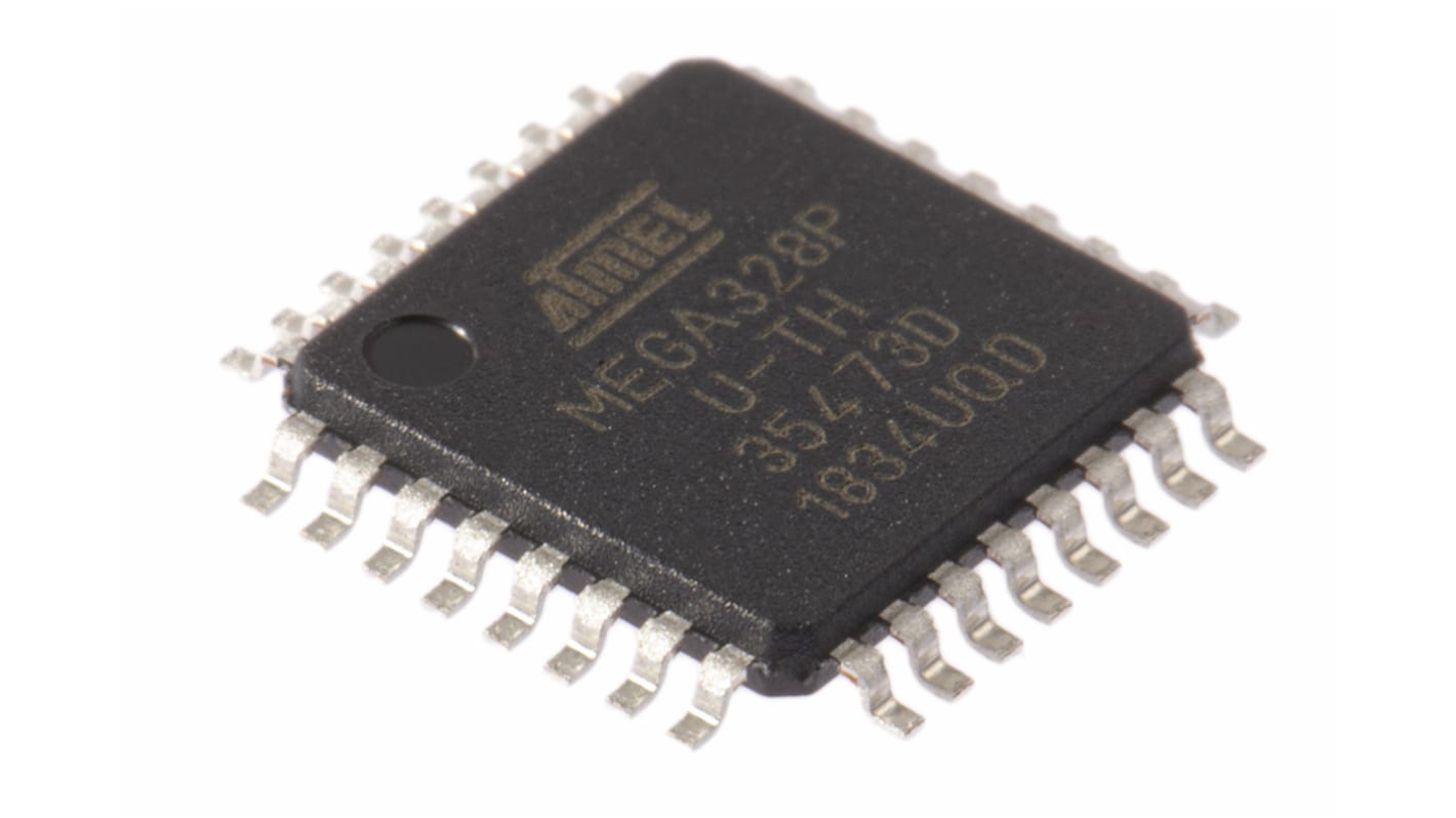 Microchip ATMEGA328P-AUR, 8bit AVR Microcontroller, ATmega, 20MHz, 32 kB Flash, 32-Pin TQFP | RS