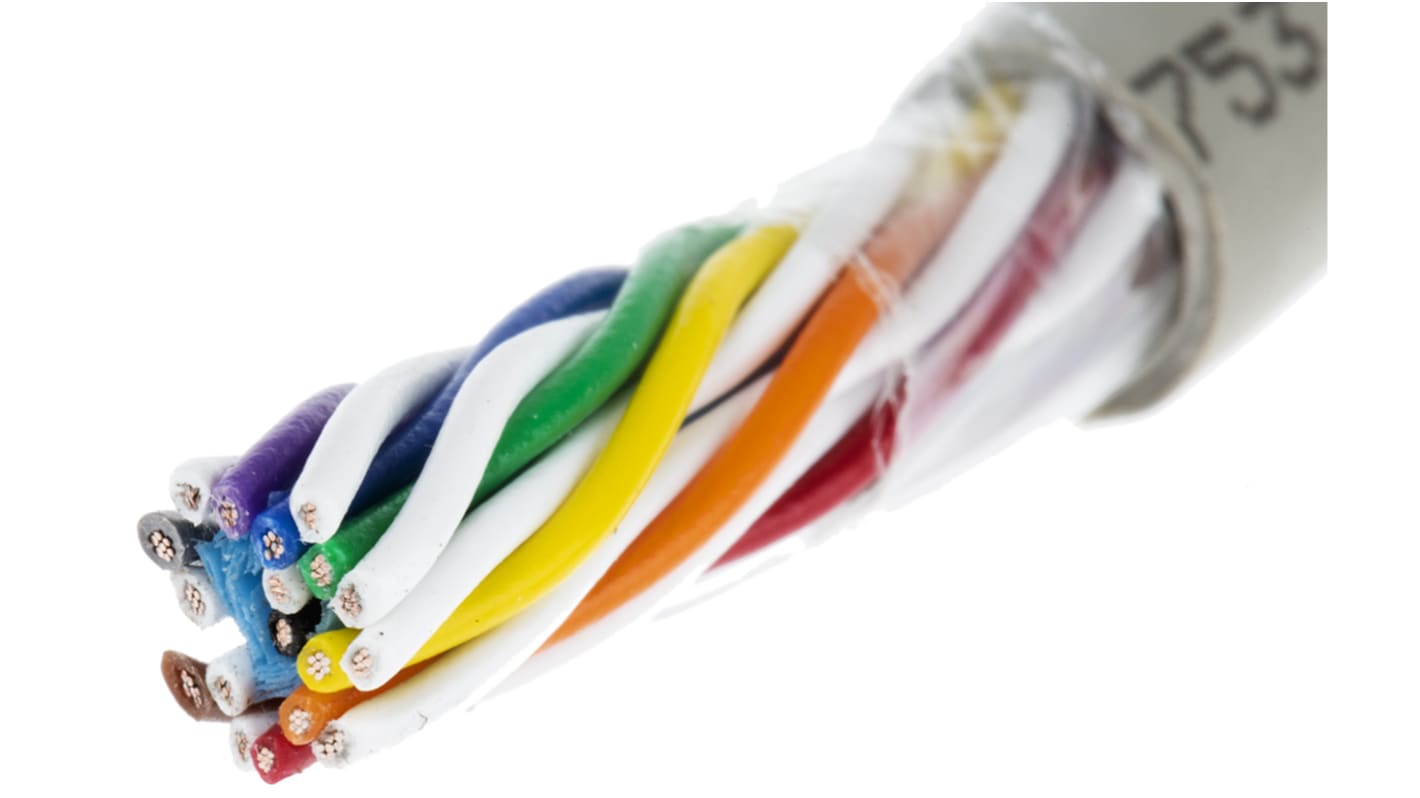 B963091 GE033 | Alpha Wire Multicore Data Cable, 9 Pairs, 0.25 mm², 18 ...