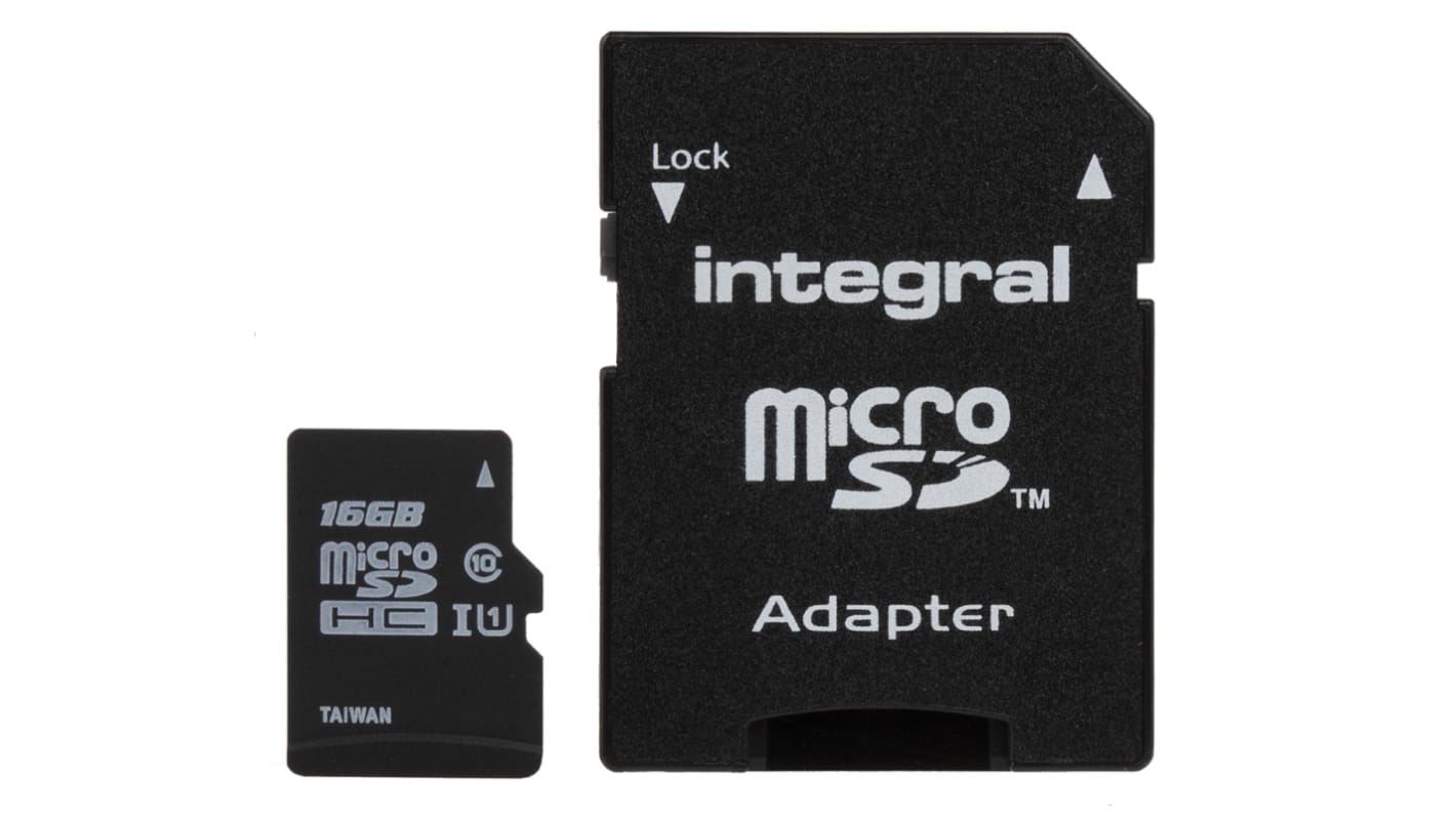 INMSDH16G10-90UNI | Integral Memory 16 GB MicroSDHC Micro SD Card ...