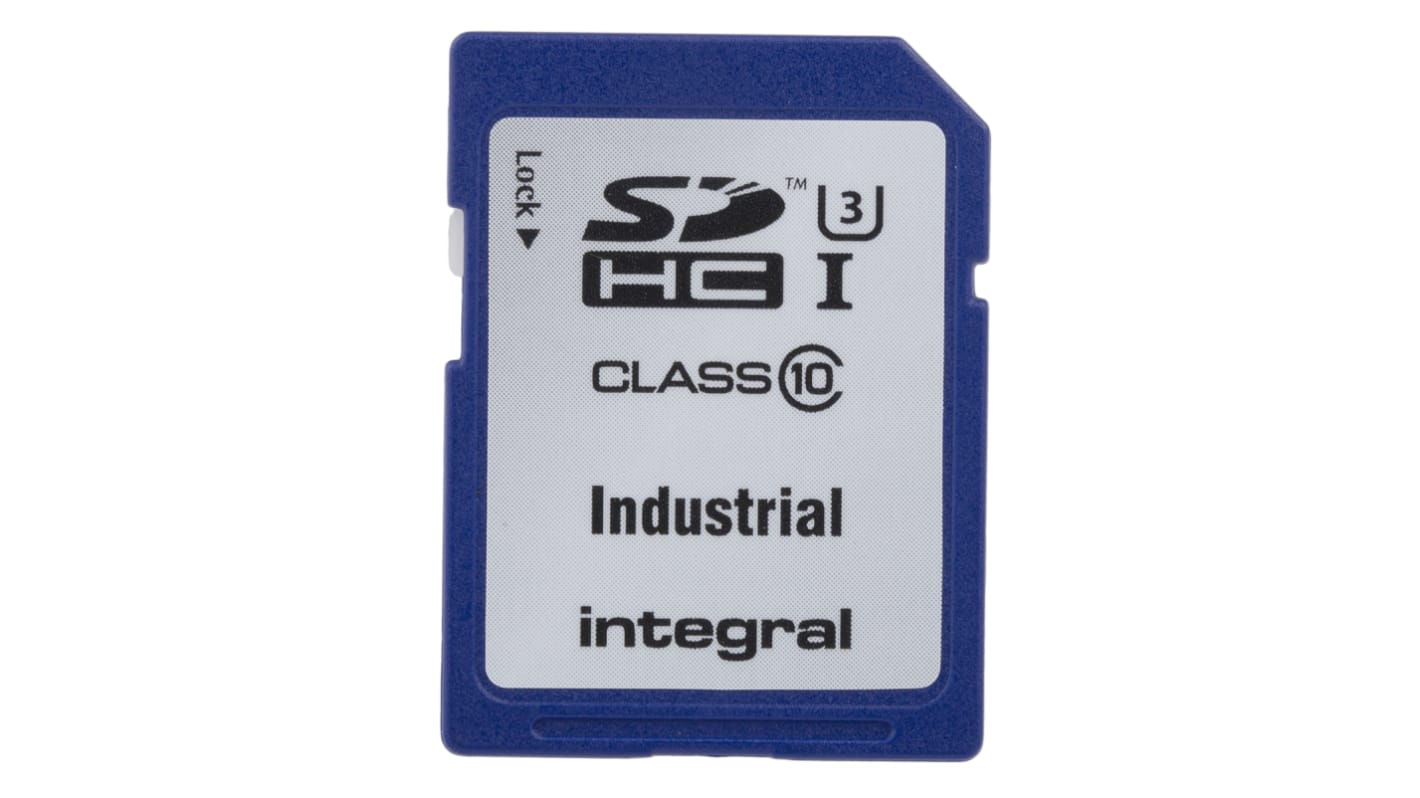 INISD8GPSLC | Integral Memory 8 GB Industrial SDHC SD Card, UHS-1 | RS