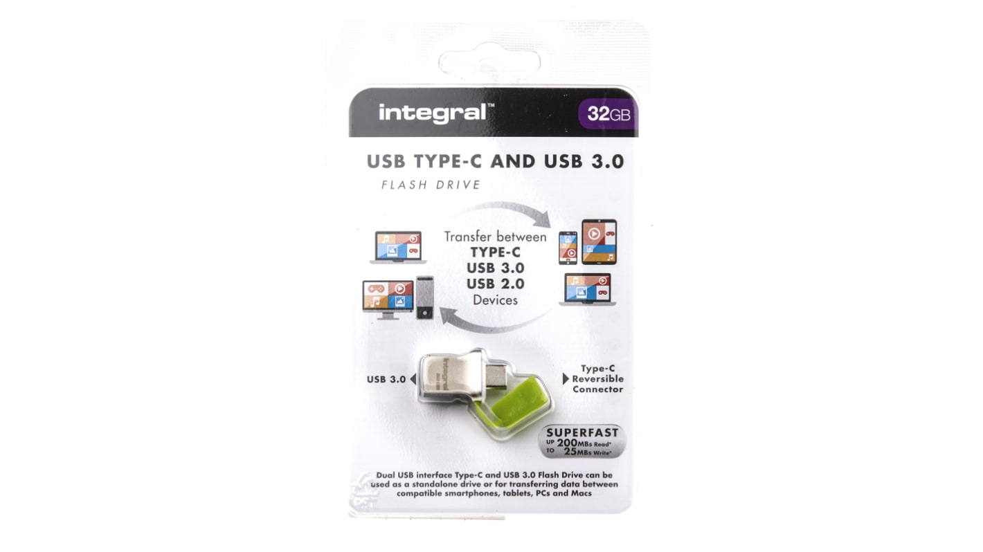 INFD32GBFUS3.0-C | Integral Memory USB 3.0 Flash Drive 32 GB USB 3.0 ...