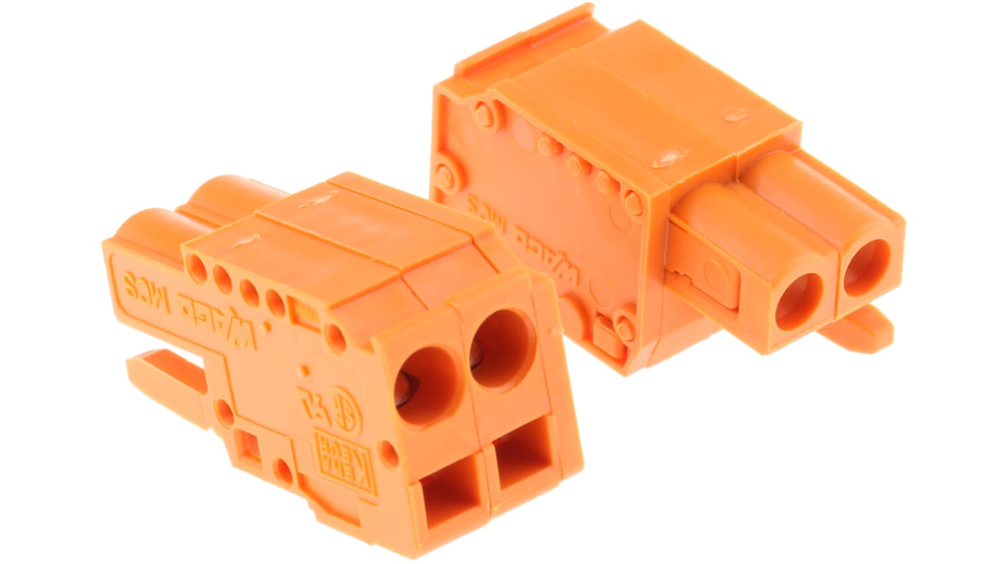 231-302/026-000 | Wago 5.08mm Pitch 2 Way Pluggable Terminal Block ...