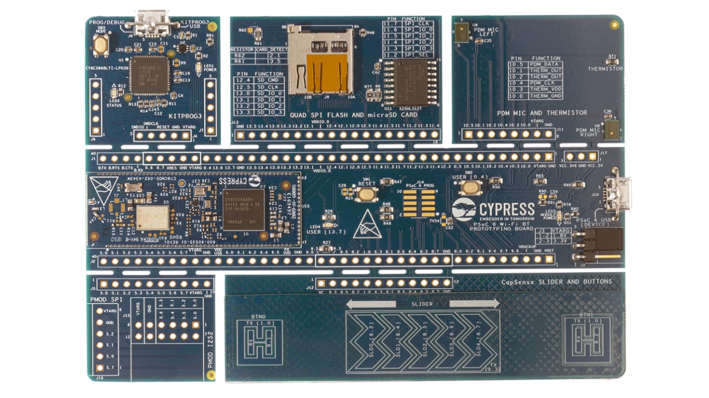 Infineon PSoC Wi-Fi Board CY8CPROTO-062-4343W | RS