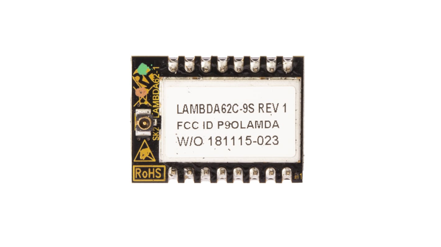 LAMBDA62C-9D | RF Solutions, LoRa Module Transceiver 915MHz, -148dBm ...