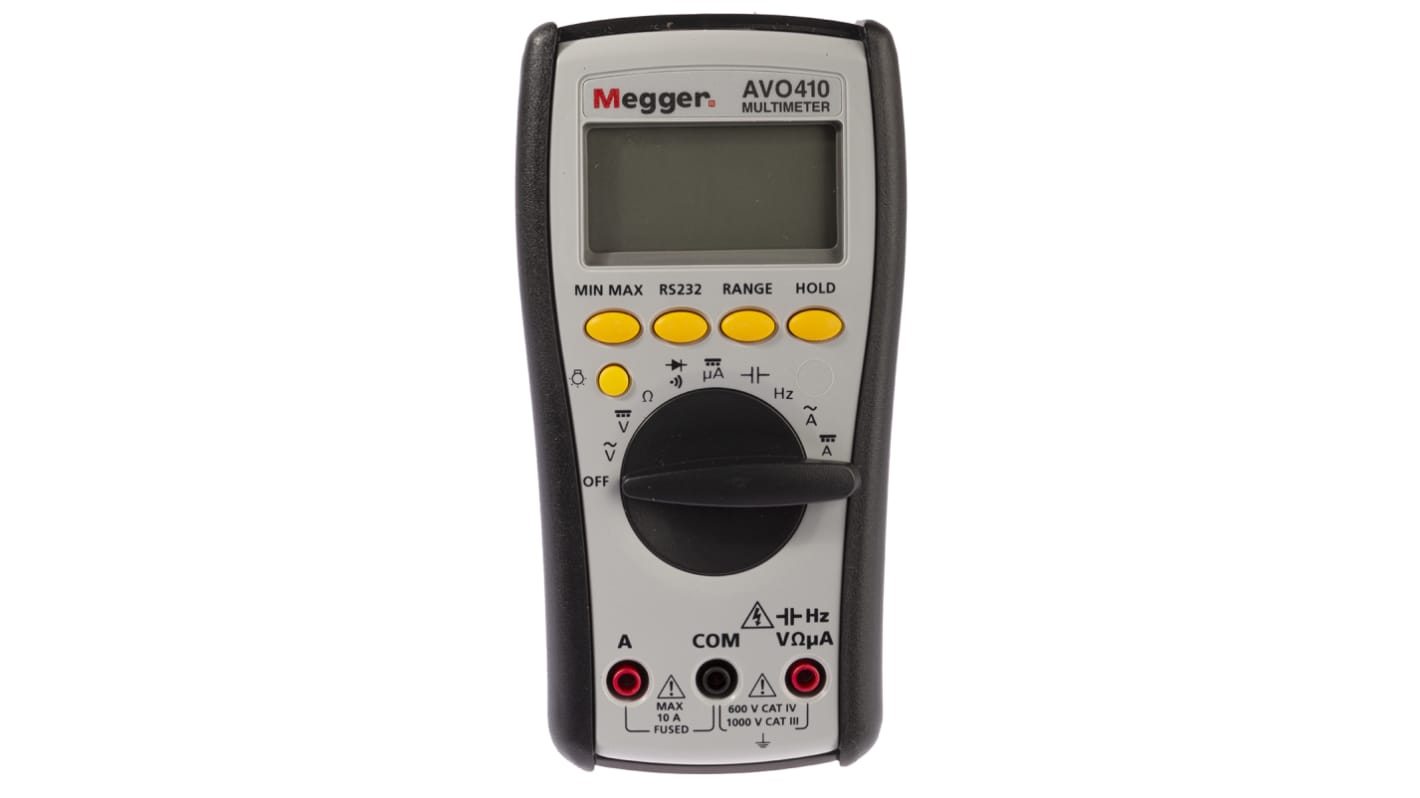 1001-613 | Megger AVO410 Handheld Digital Multimeter, True RMS, 10A ac ...