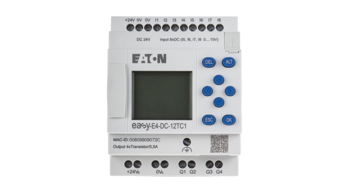 197213 EASY-E4-DC-12TC1 | Eaton EasyE4 Series Logic Module, 24 V dc ...
