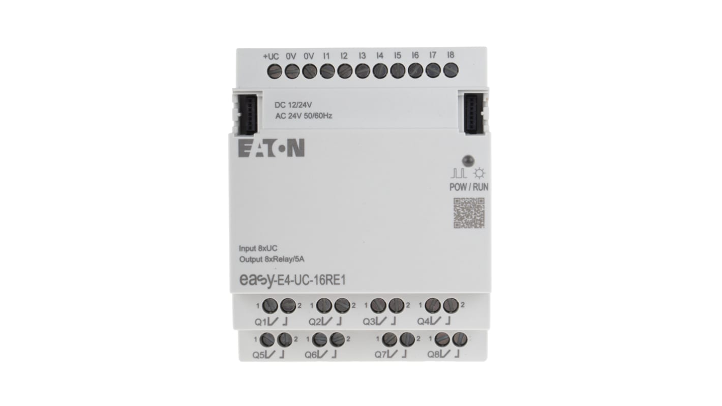 197218 EASY-E4-UC-16RE1 | Eaton EasyE4 Series Logic Module, 12 V dc, 24 ...