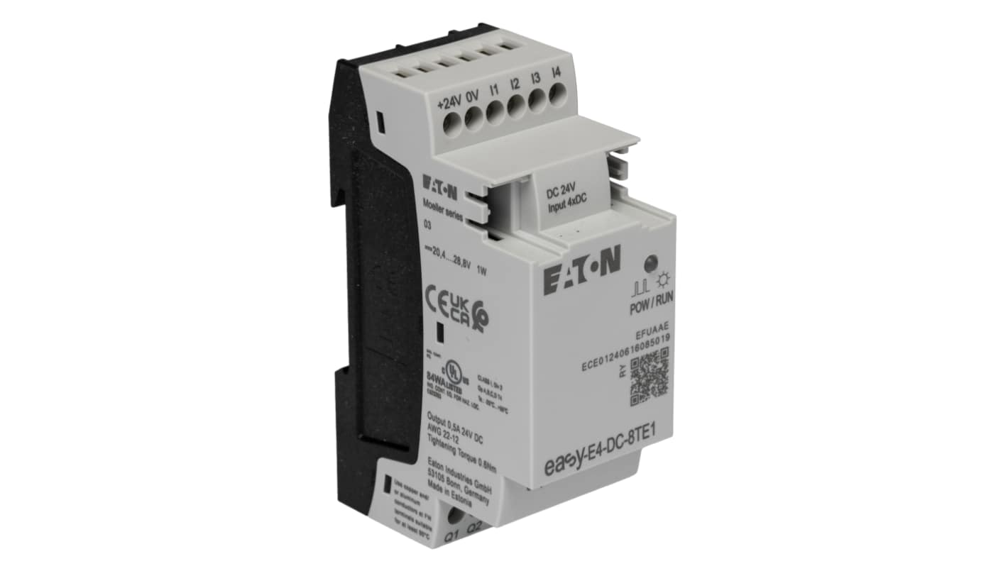 197219 EASY-E4-DC-8TE1 | Eaton EasyE4 Series Logic Module, 24 V dc ...