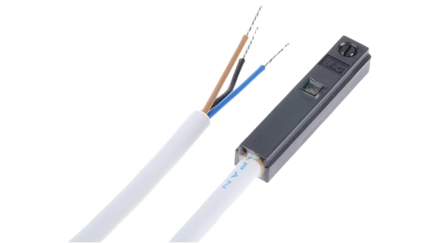 D-Y7PL | SMC MGP, MLGP Series Solid State Switch, 3m Fly Lead, Groove ...