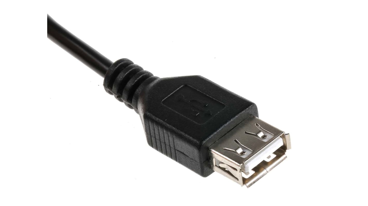 RS PRO USB 2.0 Cable, Male USB A to Female USB A Cable, 1m | RS