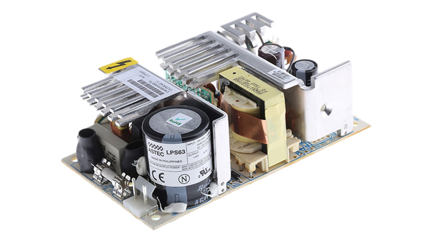 Artesyn Embedded Technologies Switching Power Supply, LPS63, 12V dc, 5A ...