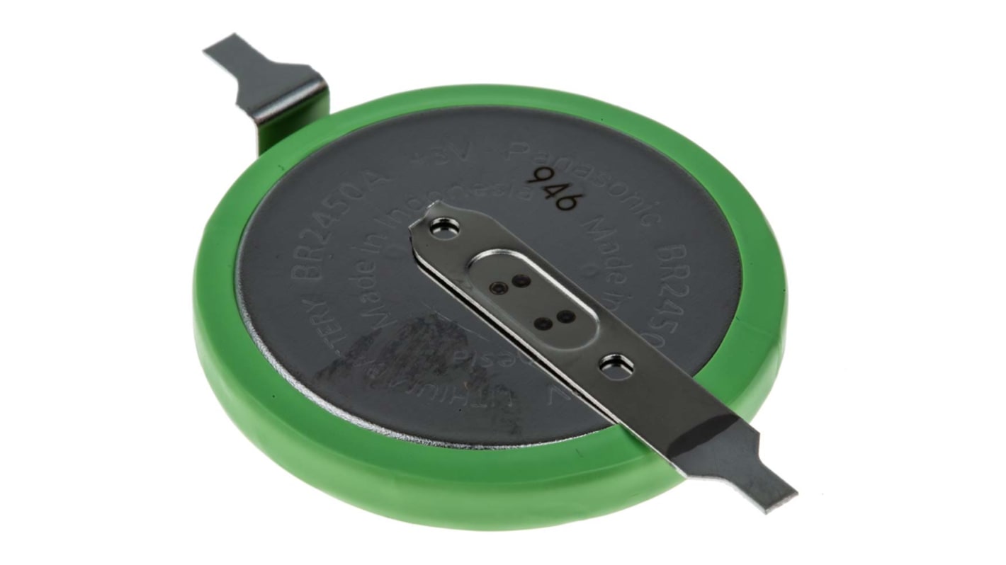 BR-2450A/FAN | Panasonic BR2450A Button Battery, 3V, 24.5mm Diameter | RS