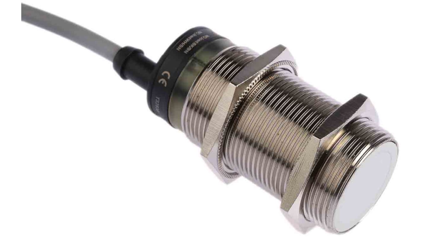 RS PRO Capacitive Barrel-Style Proximity Sensor, M30 x 1.5, 15 mm Detection, 20 → 250 V ac, IP67 ...