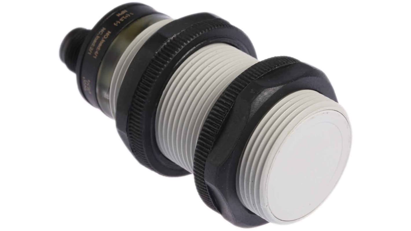 RS PRO Capacitive Barrel-Style Proximity Sensor, M30 x 1.5, 10 mm Detection, NPN Output, 10 → 30 ...