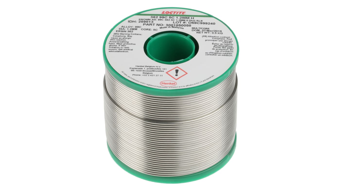 289813 | Multicore Wire, 1.2mm Lead Free Solder, 227°C Melting Point | RS