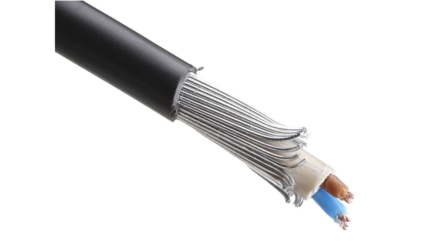 RS PRO 2 Core Power Cable, 2.5 mm² Armoured PVC Sheath, 1000, 600 V | RS