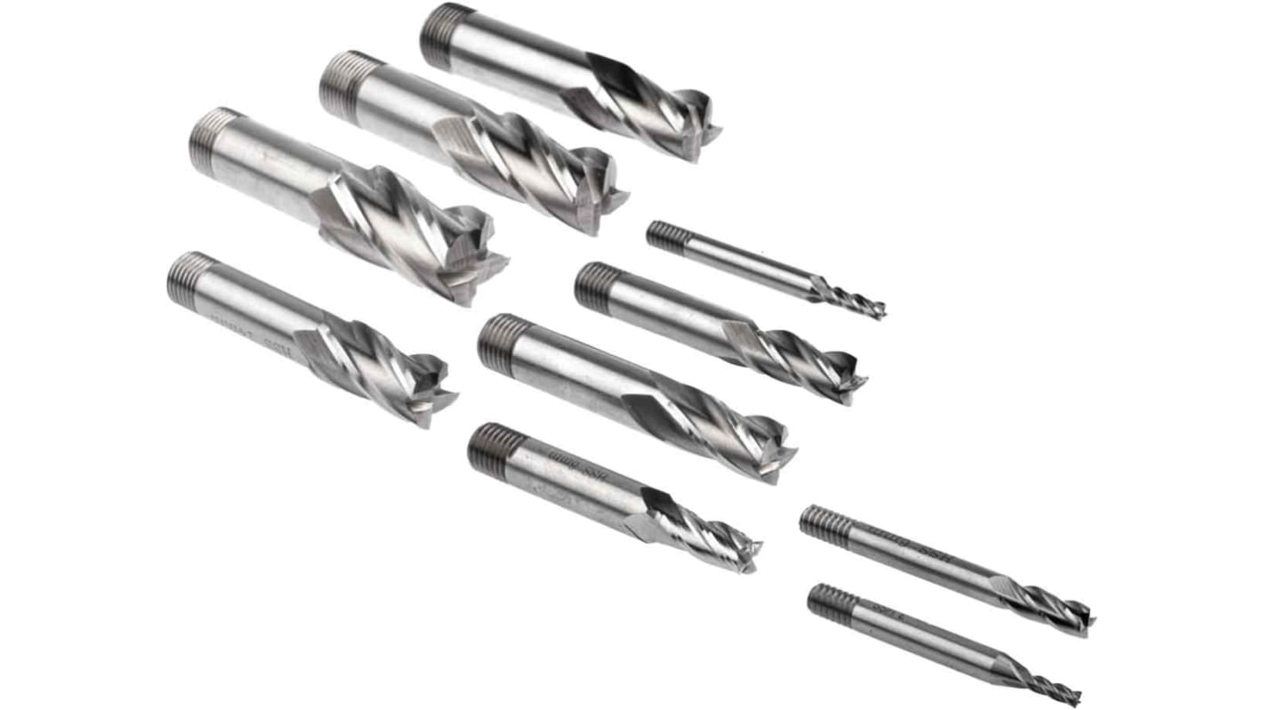 Fraise en bout RS PRO HSCo 3 mm, 4 mm, 6 mm, 8 mm 54 mm, 57 mm, 60,5 mm ...