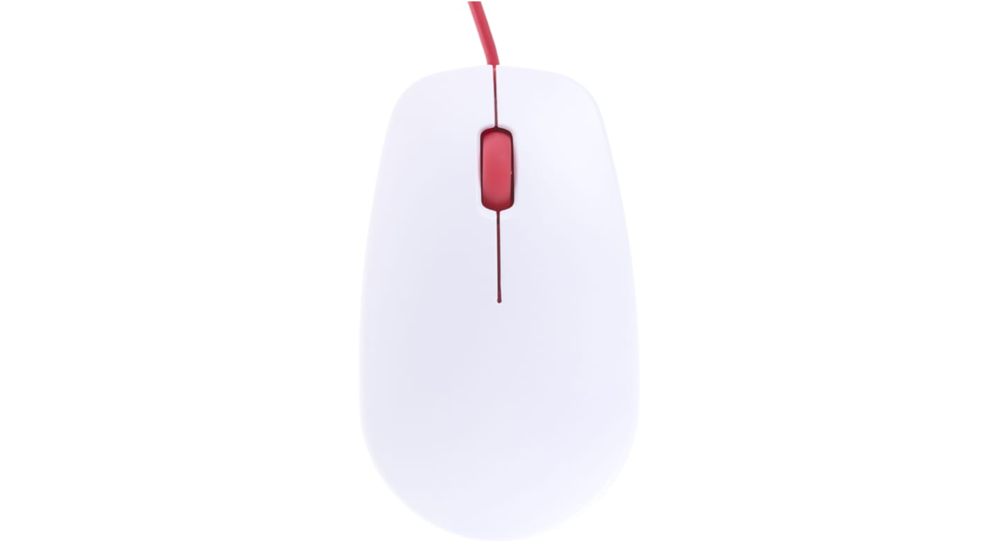 SC0165 | Raspberry Pi Red, White Raspberry Pi Mouse | RS