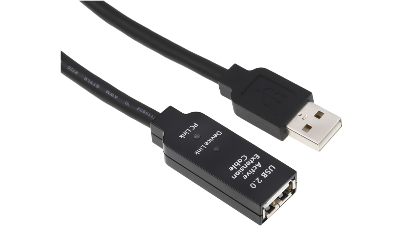 USB2AAEXT5M | StarTech.com USB 2.0 Cable, Male USB A to Female USB A ...