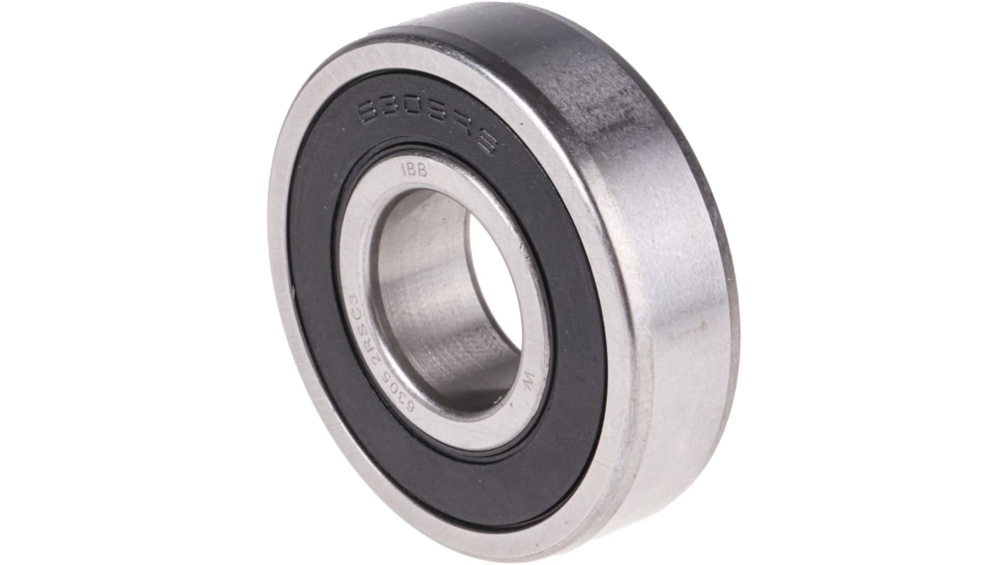 RS PRO 6305-2RS/C3 Single Row Deep Groove Ball Bearing- Both Sides ...