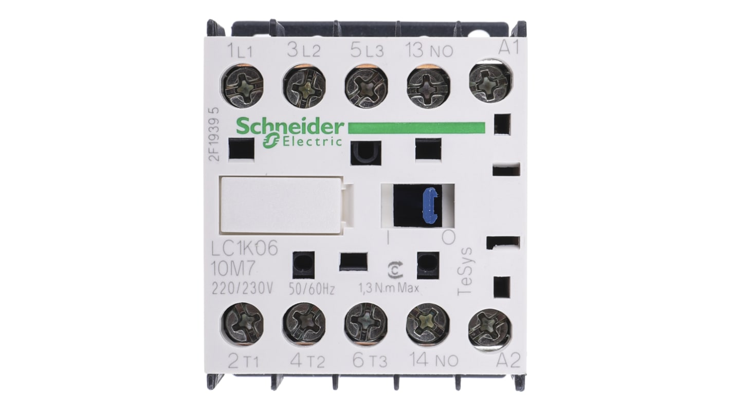 LC1K0610M7 | Schneider Electric TeSys K LC1K Contactor, 220 V ac Coil ...